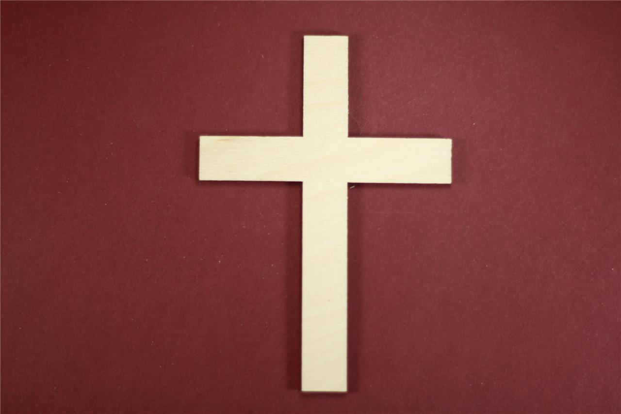 Cross Shape Unfinished Wood Laser Cut Shapes Crafts Variety of Sizes | eBay