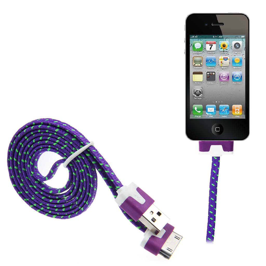 3M Strong Braided Usb Data Sync Charger Cable For iPhone 5 6 4 4S 3GS ...