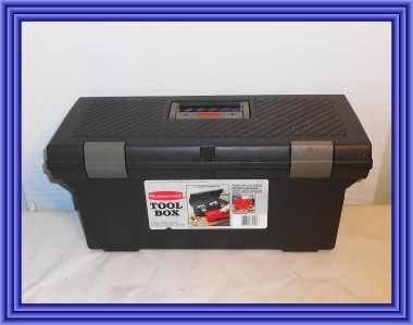 New! RUBBERMAID TOOL BOX 2 Lift Out Trays Largest Size 24" x 11" x 10.7 ...