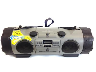 JVC RV-B90GY Kaboom Box Stereo Boom Ghetto Blaster Cd Player