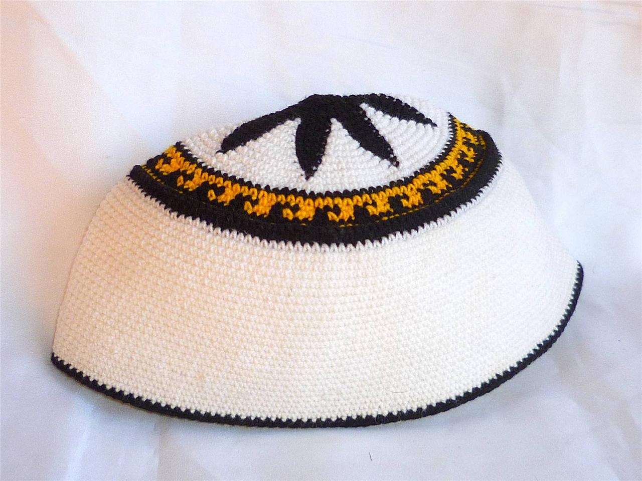 Middle-East-Hand-knitted-Islamic-Praying-Hat-Kurdistan-Kurdish-Men-Hat ...