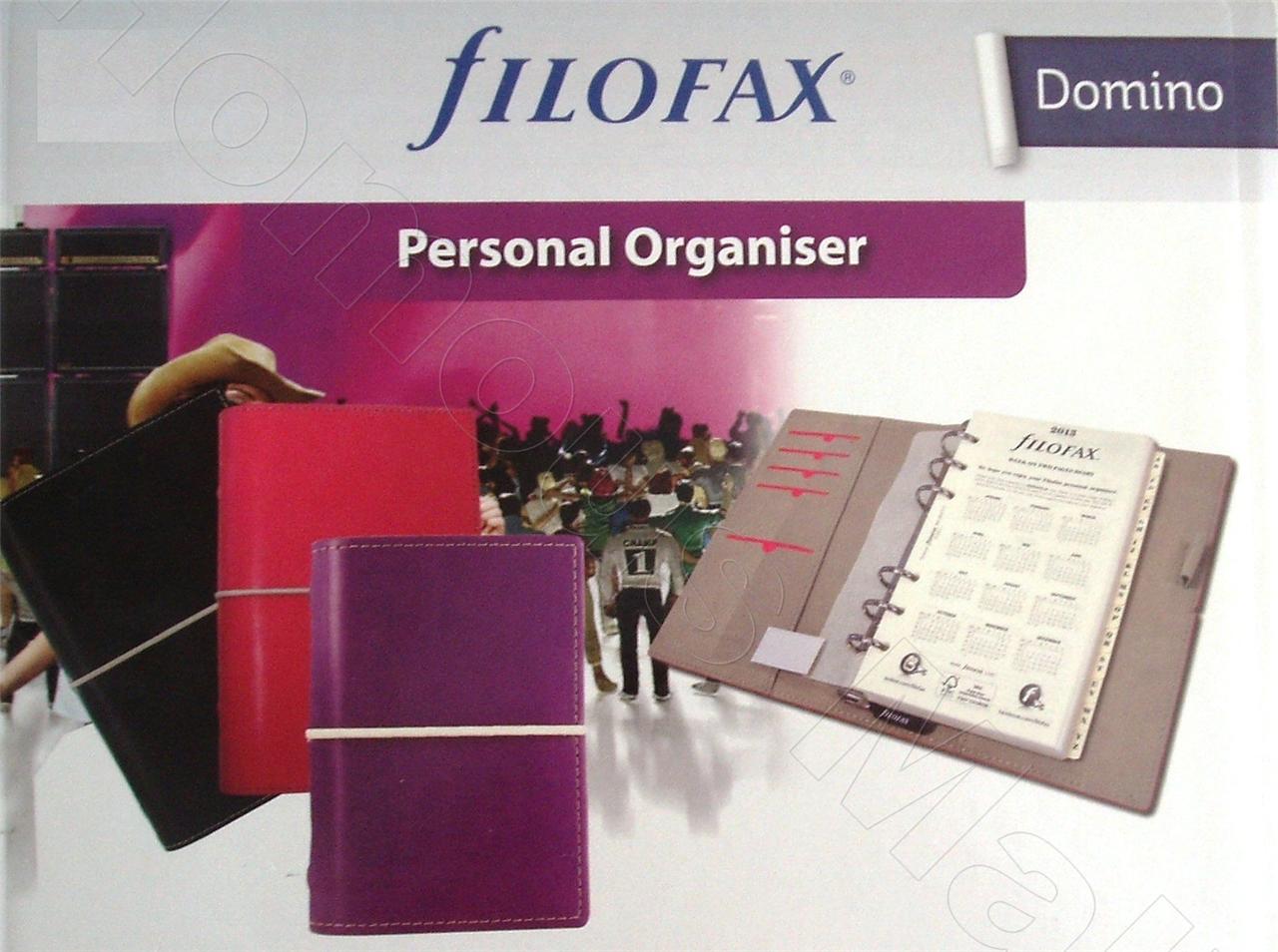 Filofax Domino Personal Organizer with Mini Barley Pen Diary Refil New1 ...