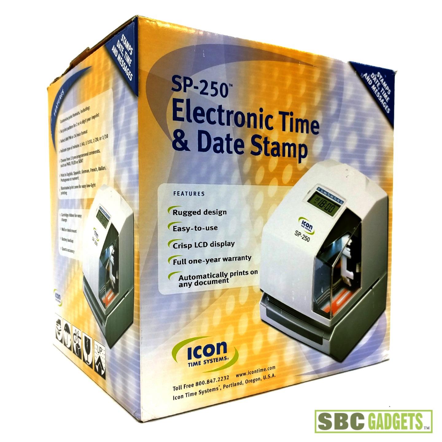 Icon Time Systems Electronic Time and Date Stamp (Model: SP-250) - SHIP ...