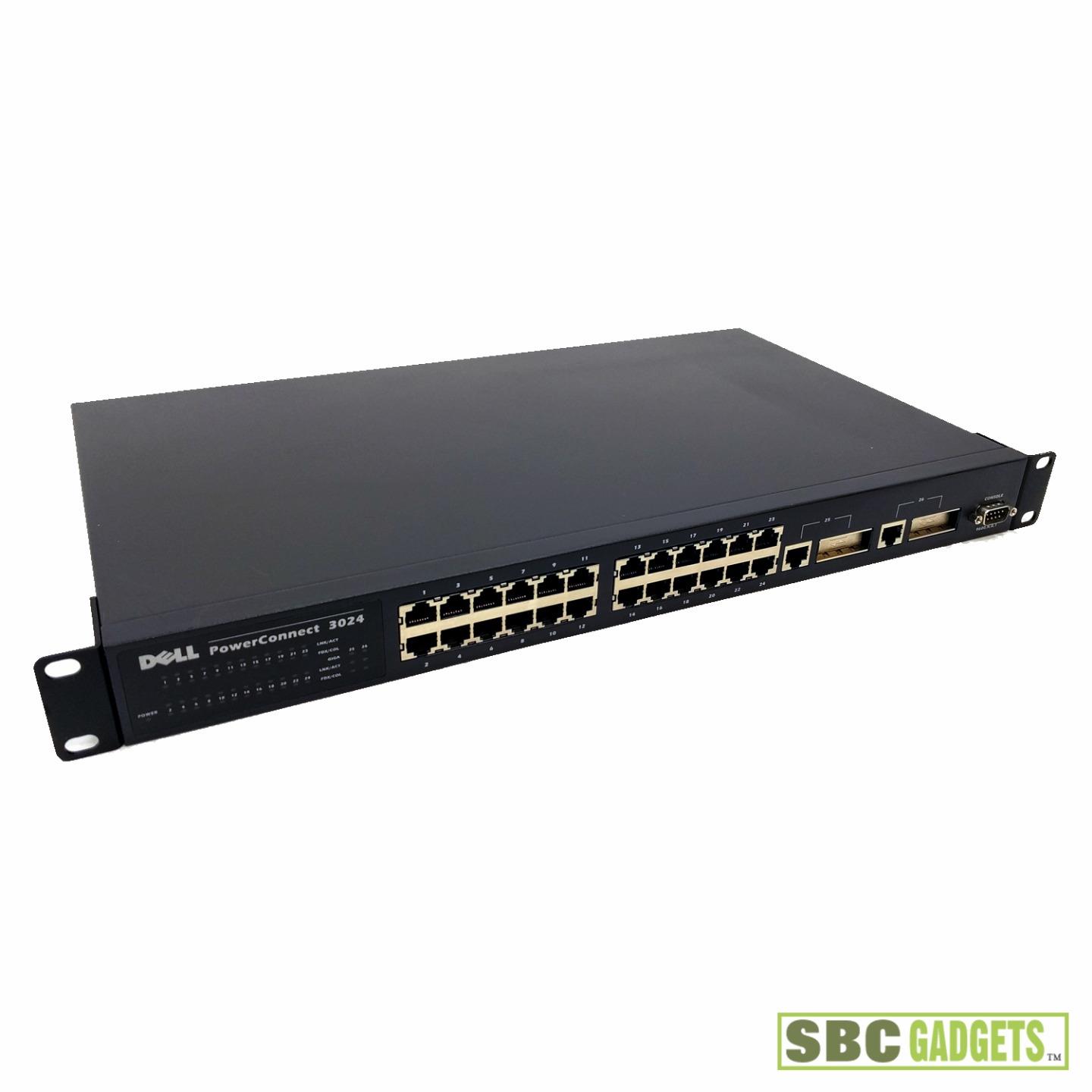 Dell PowerConnect 24-Port Network Gigabit Ethernet Switch (Model: 3024 ...