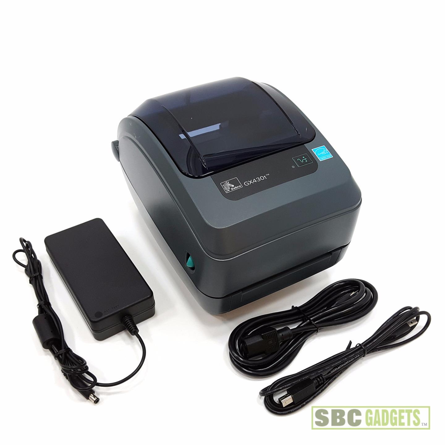 Zebra GX430t Desktop Thermal Printer ( USB / Ethernet / Serial ) GX43 ...