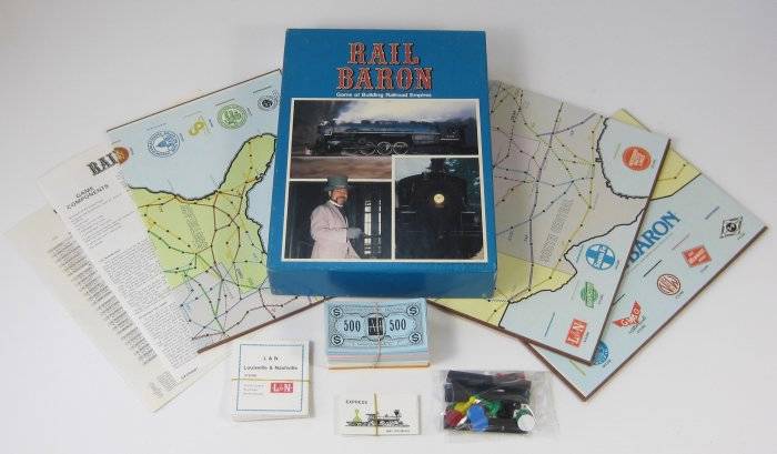 Vintage 'RAIL BARON' Railway Strategy Board Game (Avalon Hill) - MINT ...