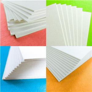1mm 2mm CARD BOARD WHITE CARDBOARD BACKING SHEET THICK RECYCLED PAPER ...