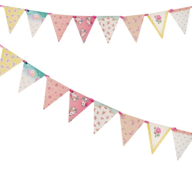 New Shabby Chic Wedding Floral Bunting Vintage Ditsy Daisy Floral ...