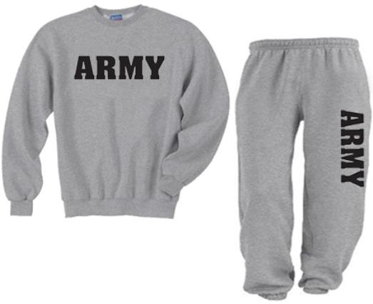 Crewneck Sweatsuit US United States ARMY Sweatshirt And Sweatpants SM ...