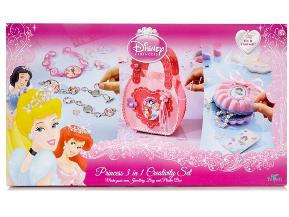 Disney Princess Creativity Box set Jewellery Bag Kit ** Girls Xmas Gift ...