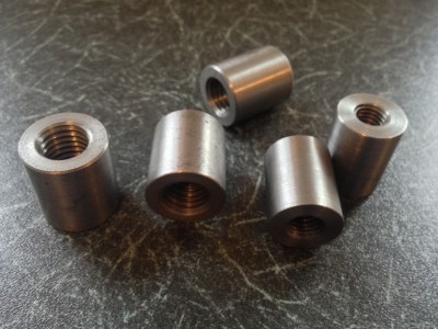 Ready to weld Threaded Mild Steel Insert / Mount M6 M14 3/8" 7/16" UNF ...