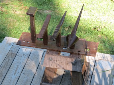 SET of 4 : Late 1800's Anvils AND 'PEXTO' Tinsmith Stake Plate ...