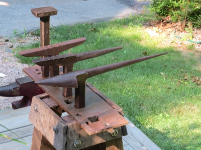 SET of 4 : Late 1800's Anvils AND 'PEXTO' Tinsmith Stake Plate ...