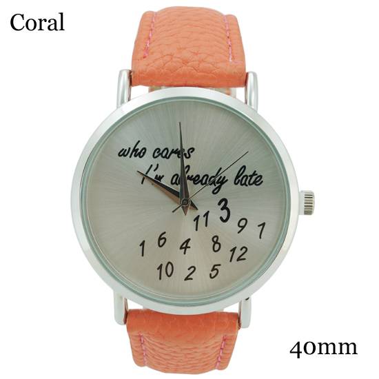 who cares i'm already late watch ebay