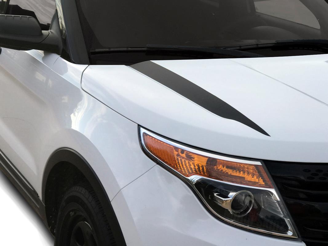 For 2011-2015 Ford Explorer Cowl Hood Spear Stripes Vinyl Decal ...
