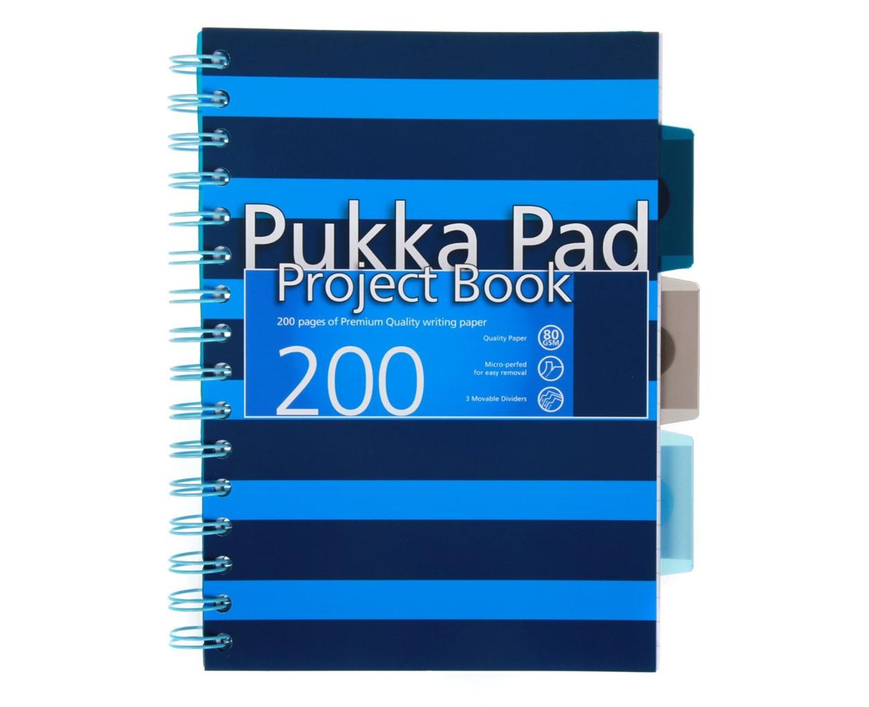 Pukka Pad Pukka A5 Project Book Blue- Blue New Range NVY 6673 | eBay