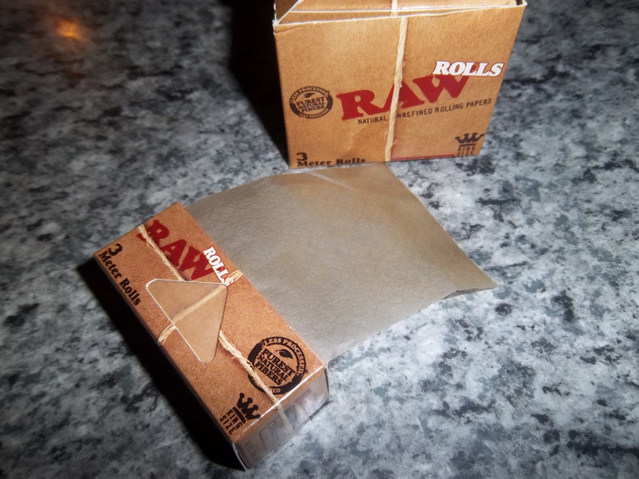RAW RIZLA papers Box Organic natural HEMP/ Authentic Classic / 3meter ...