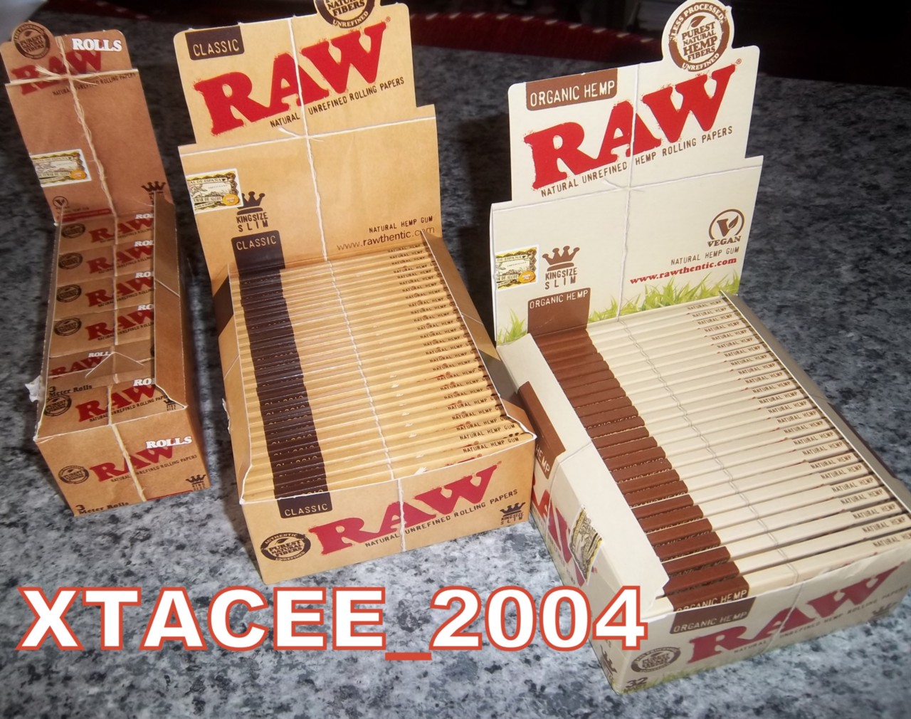 RAW RIZLA papers Box Organic natural HEMP/ Authentic Classic / 3meter ...