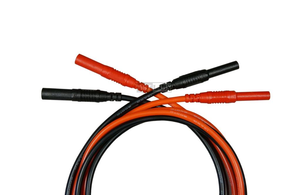 Test Lead Extension SILICONE Banana Plug Male to Female 13 AWG 3 ft ...