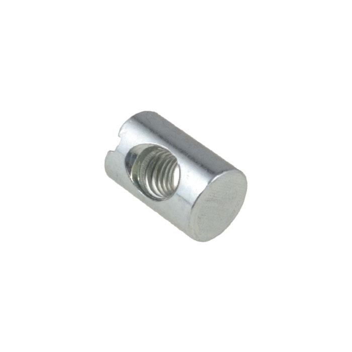 Qty 2 Barrel Nut M8 (8mm) x 20mm Cross Dowel Slotted JCB Furniture Zinc ...