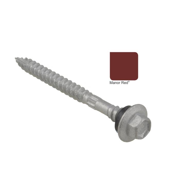 MANOR RED / HERITAGE RED Hex NEO TOP GRIP Timber Screw Colorbond ...