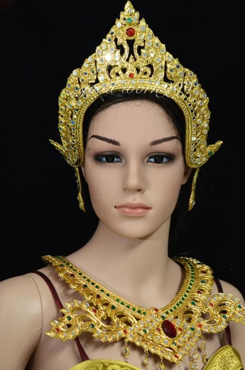 Thai Dance Ramthai Headdress Tiara Head Costume Theater Dancing Dress Crown T8 Ebay