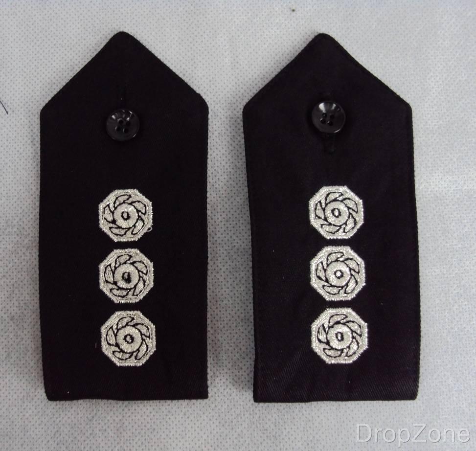 Pair of Fire Fighters Brigade Service Rank Epaulettes / Slides Assorted