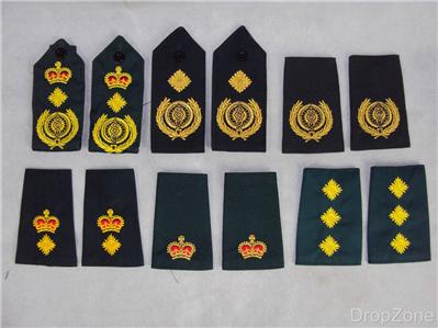 Pair of Ambulance Service Epaulettes / Rank Slides Assorted Ranks
