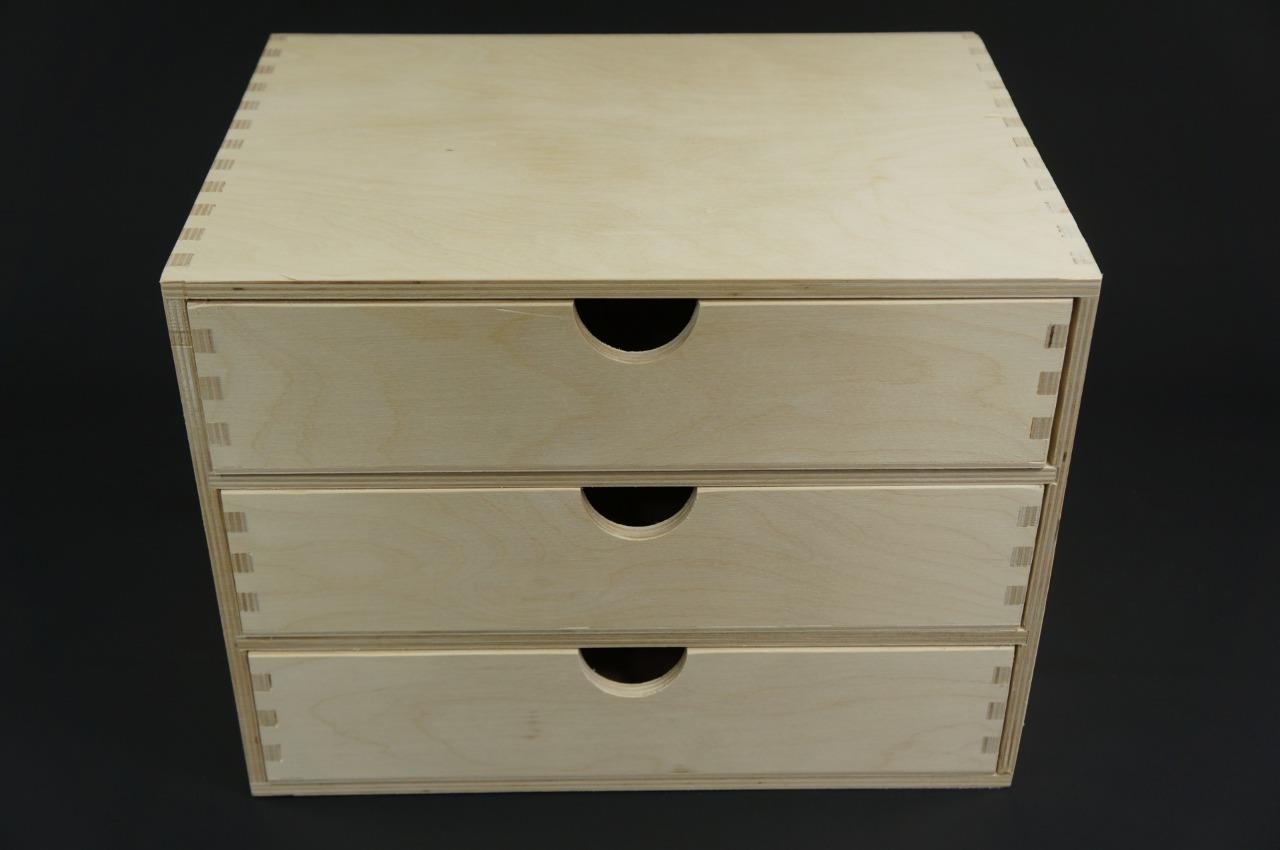 1 X Plain Wooden Cupboard Chest Shelf With Drawers Storage Desktop A4