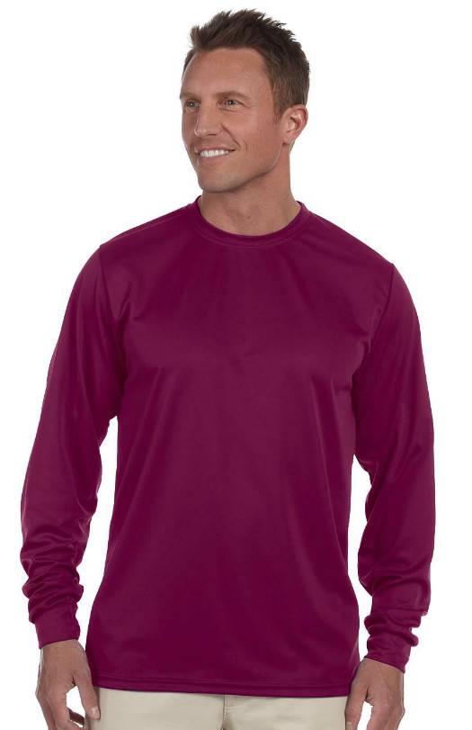 Augusta Sportswear 100% Polyester Moisture Wicking Long-Sleeve S-3XL T ...