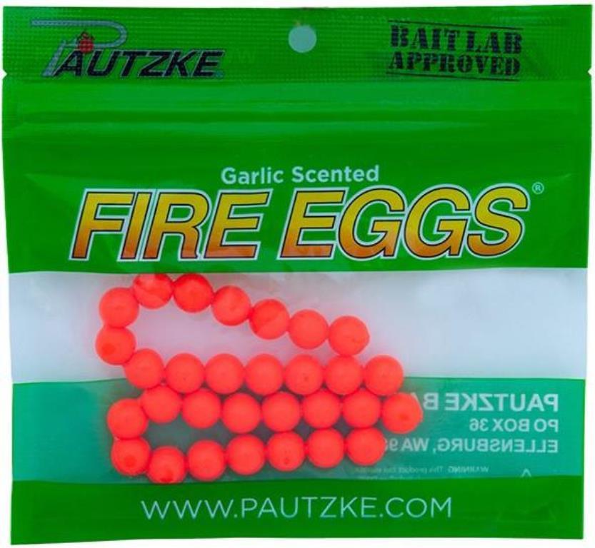 Pautzke Garlic Scented Fire Eggs Red Chartreuse Pink Orange Choice of ...