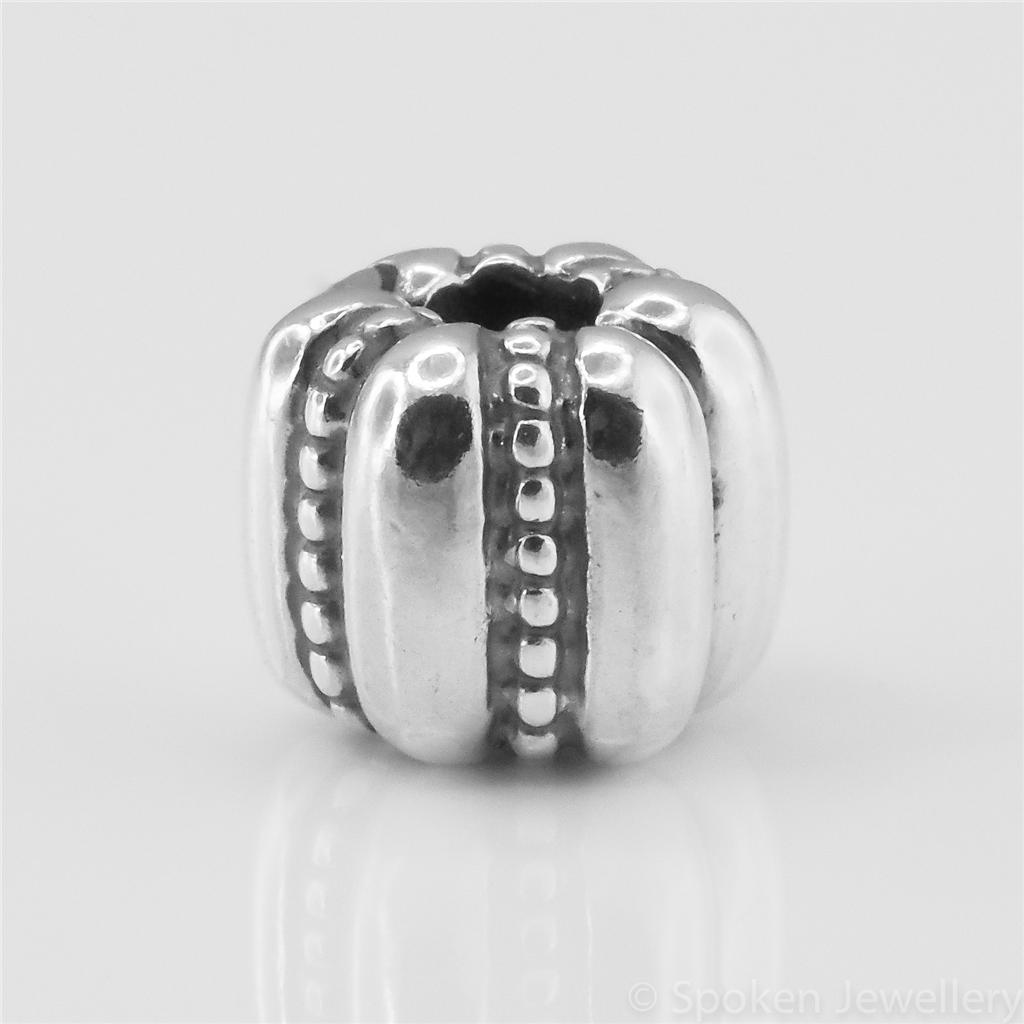 Authentic Genuine Pandora Dots and Ridges Clip Charm 790446 | eBay