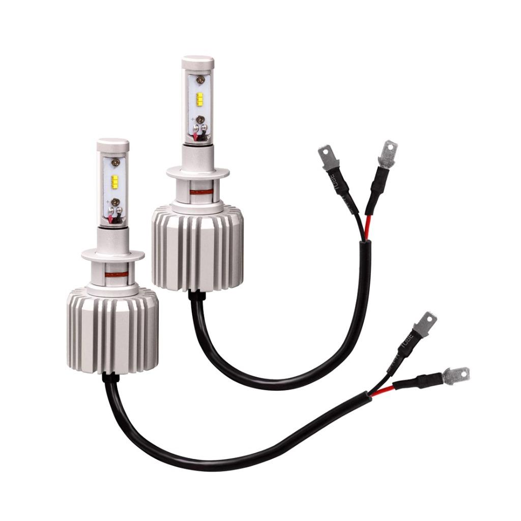 Heise HE-H1LED 6000 Lumens 25W Per Bulb Replacement H1 LED Headlight ...