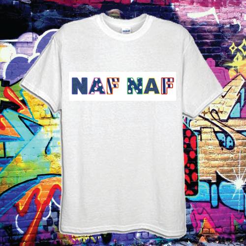 Vintage Rétro Années 90 Oversize Ibiza NAF NAF blanc NAFNAF Boyfriend T ...