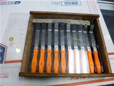 Snap-on FB333O Easy Grip Feeler Gauges, with Wooden Box, US & Metric | eBay