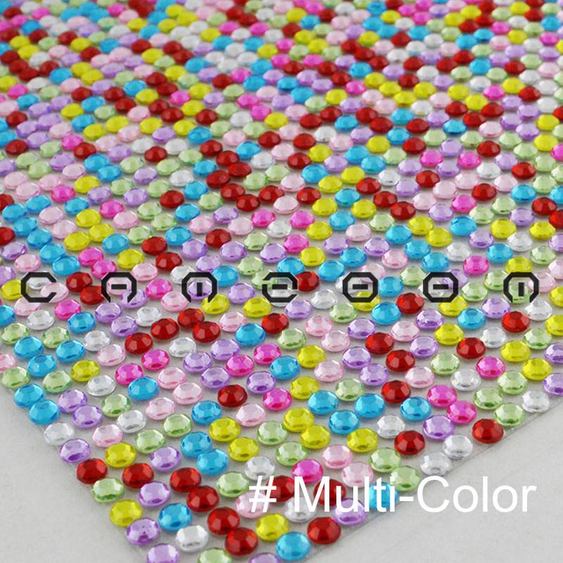 3034pcs 4mm DIY Self Adhesive Rhinestones Stick On Crystals Beads ...