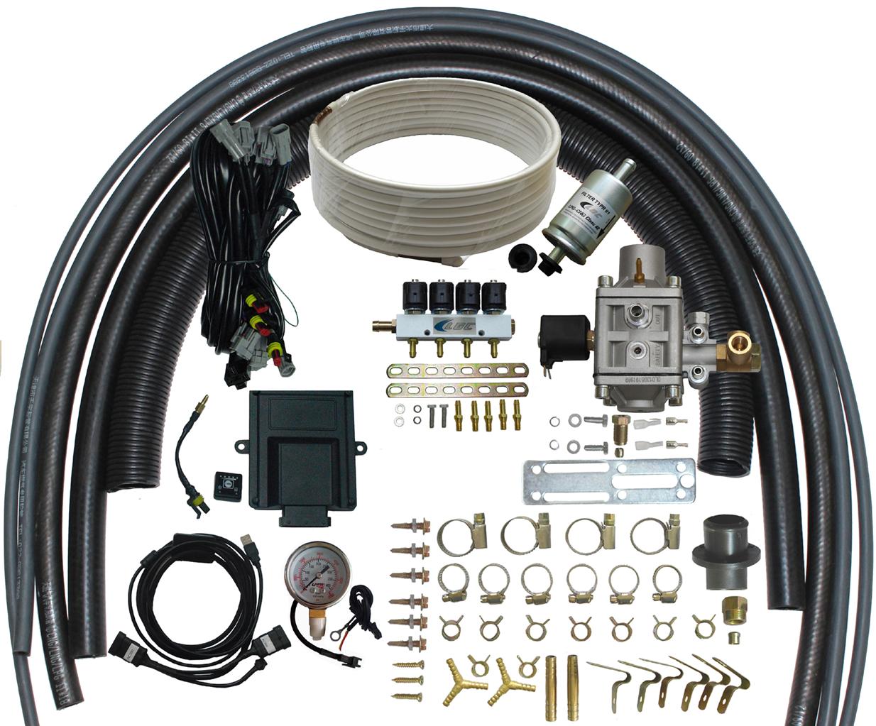 CNG sequential Injection Conversion Kits for 4cyl fuel injected vehicle ...