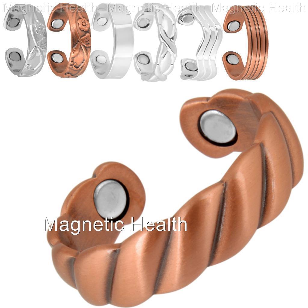 MENS LADIES COPPER MAGNETIC HEALING RING ARTHRITIS PAIN RELIEF | eBay