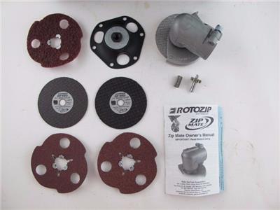 RotoZip NEW Zip Mate 3 1/2" Right Angle Wheel Attachment, 5 Discs ...