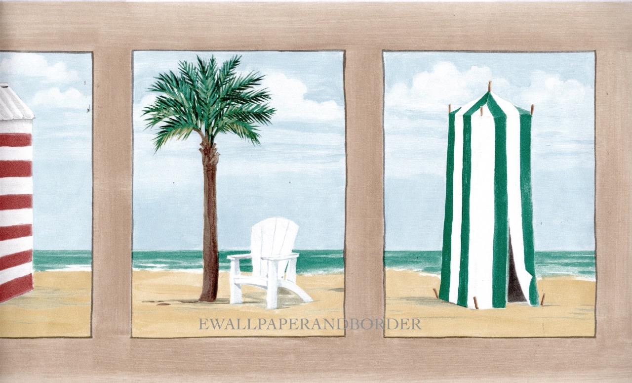 beach border wallpaper