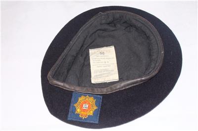 British Army Royal Logistic Corps Navy Wool Beret 58cm 7 1/4" Compton ...