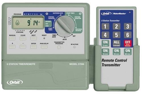 ORBIT Electrical Irrigation Timer 6 Zone 99 Min Wall Mount 57096