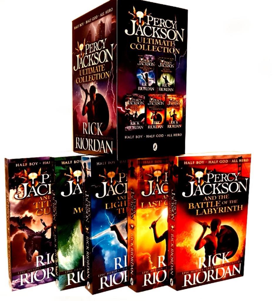5 Book Set Percy Jackson Ultimate Collection Rick Riordan Boxed