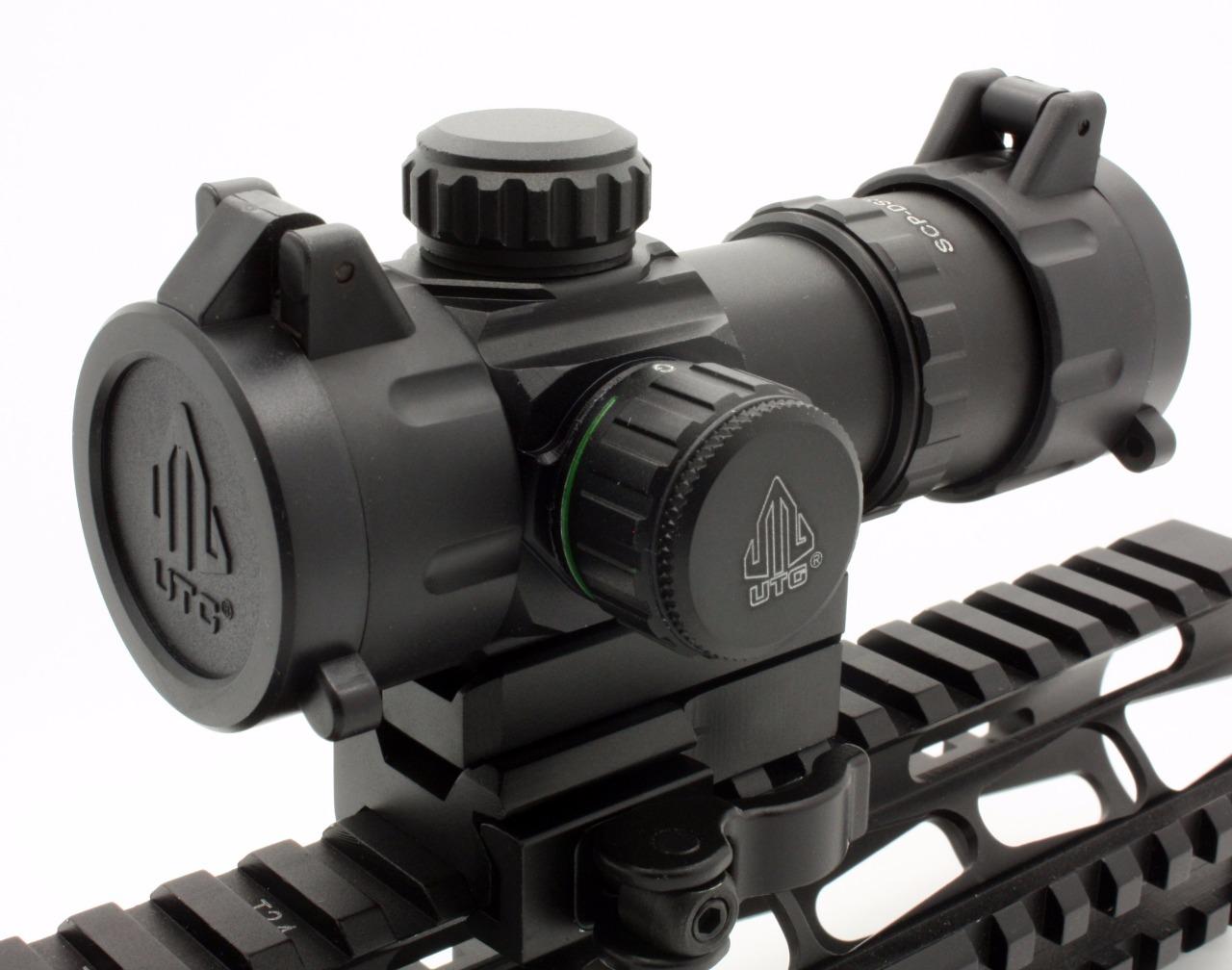 UTG LEAPERS 4.2" ITA Tactical Red Green Dot CQB Reflex Sight QD Riser ...