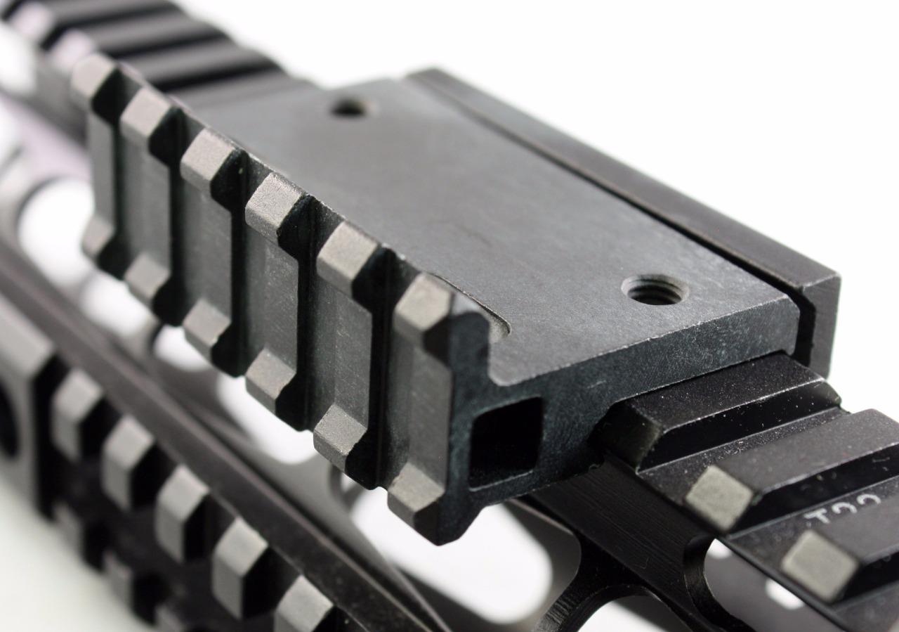 Low Profile Tactical 90 Degree Offset Angle Mount 5 Slot Picatinny ...