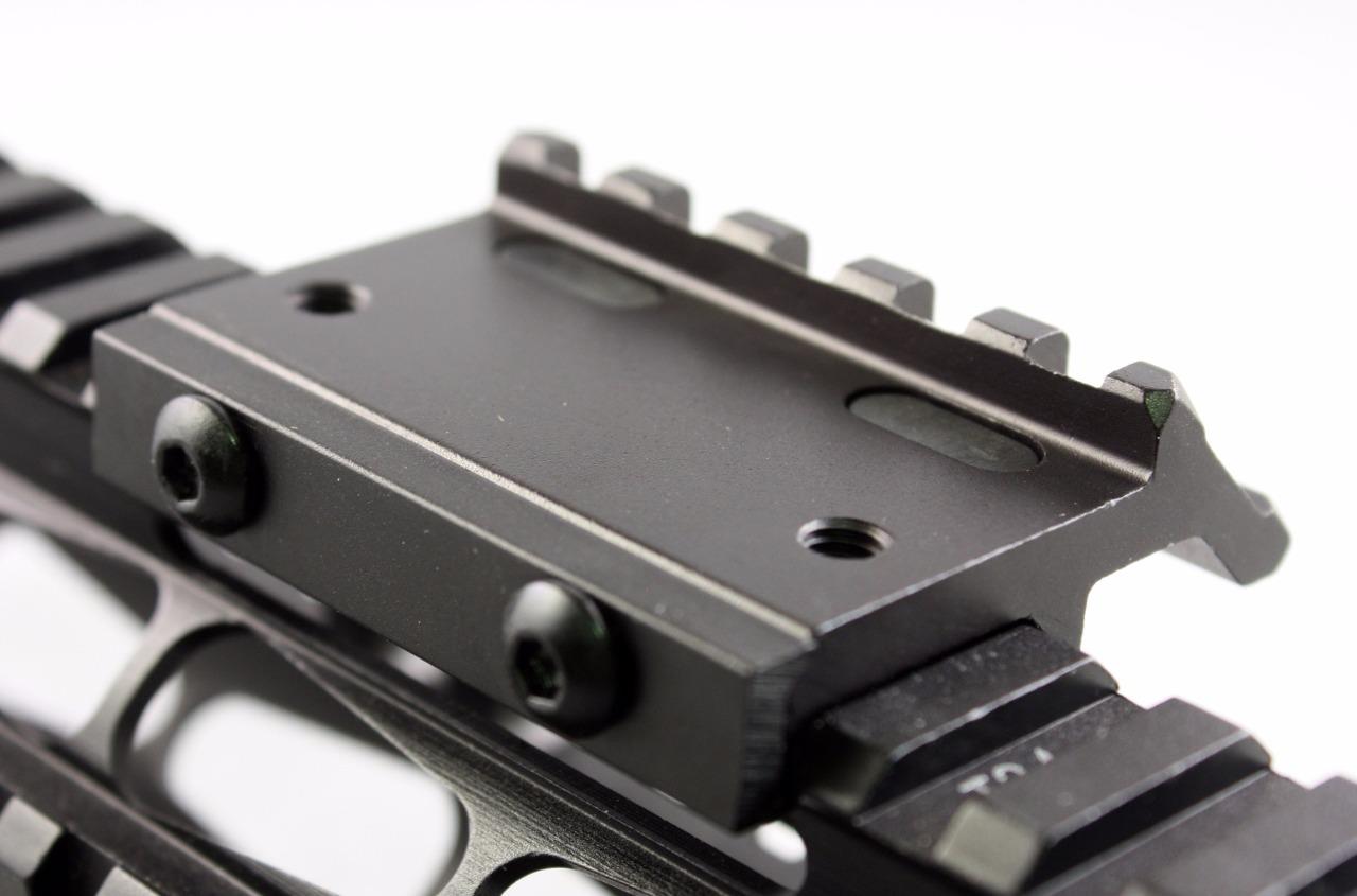 Low Profile Tactical 45 Degree Offset Angle Mount 5 Slot Picatinny ...