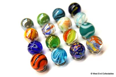 Glass Marbles by Vacor De Mexico Collectors Box Set of 16 x 16mm Mega ...