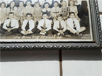 BUDLONG ELEMENTARY SCHOOL Vintage Photograph Black White Heren Photo ...