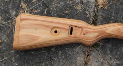 New German WWII Mauser K98 98K White Glue Laminate Rifle Stock ...