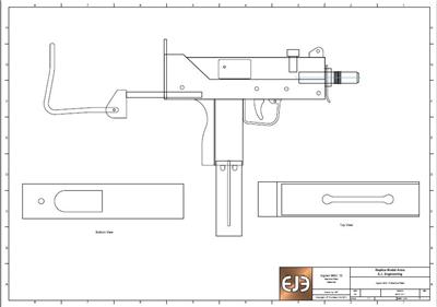 INGRAM MAC 10 Build Modelling MODEL PLANS REPLICA | eBay